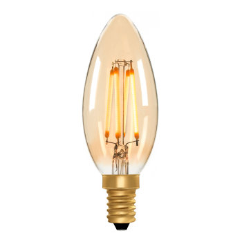 Amber Candle Dimmable LED Light Bulb (E14 Screw In) - Buy Direct